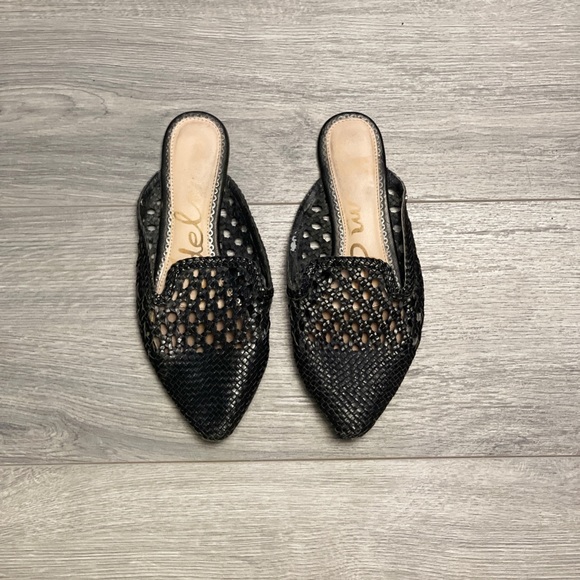 Sam Edelman | Shoes | Sam Edelman Navya Black Woven Slides | Poshmark